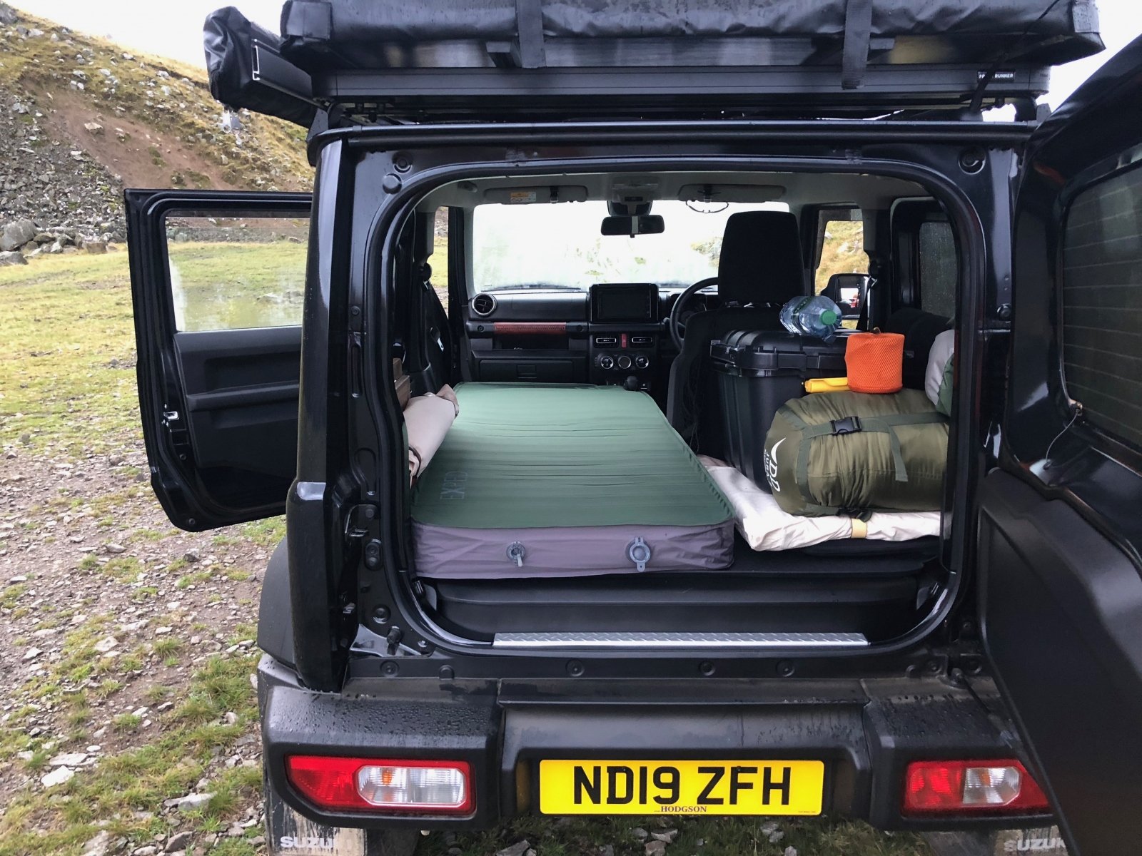 Sleeping in the Suzuki Jimny 2019+ model - Geordie Jimny Blog