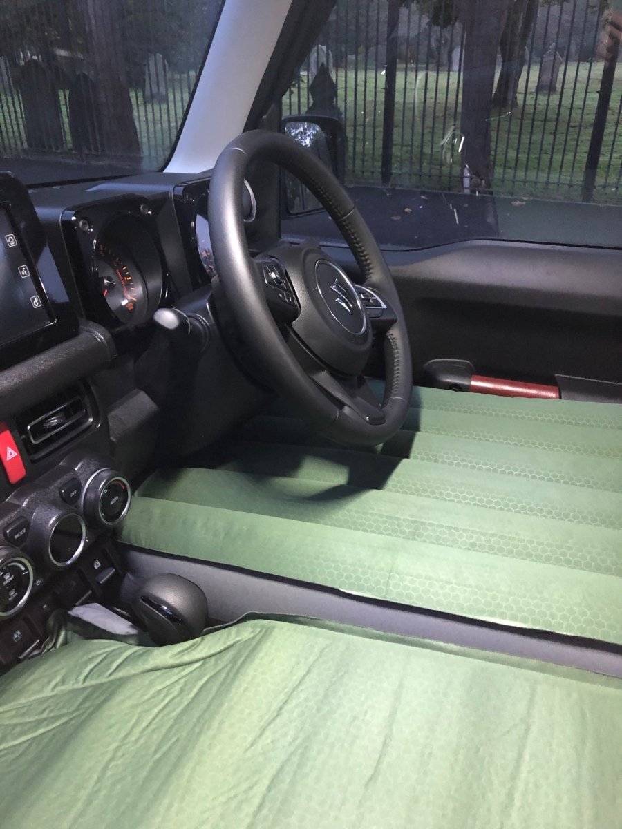 Sleeping in the Suzuki Jimny 2019+ model - Geordie Jimny Blog